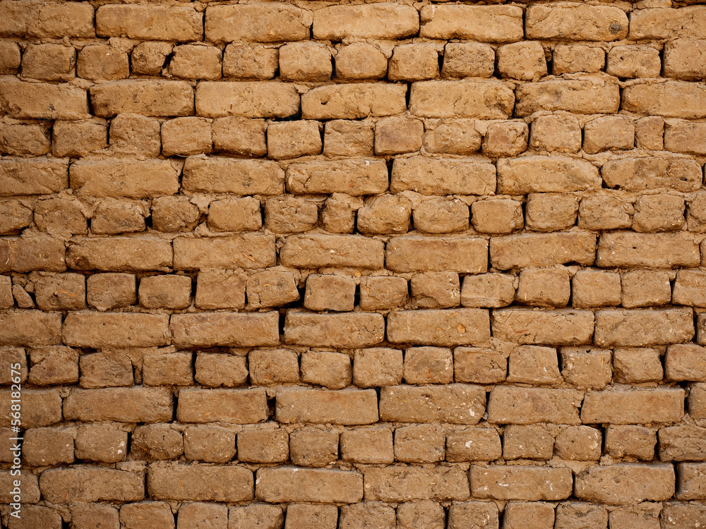 textura de muro formado por ladrillos de adobe Stock Photo | Adobe Stock