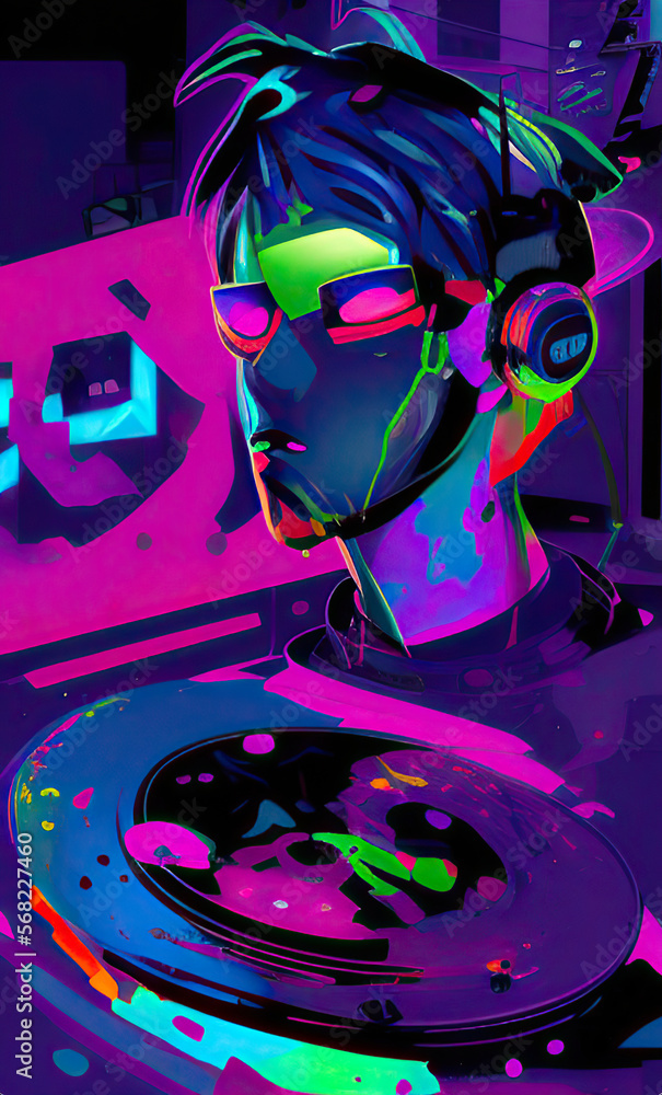 Music background with splash watercolor Stock Illustration | Adobe Stock