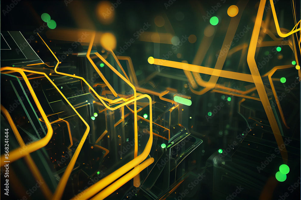 Illustrazione Stock Data concept, Internet connection network high ...