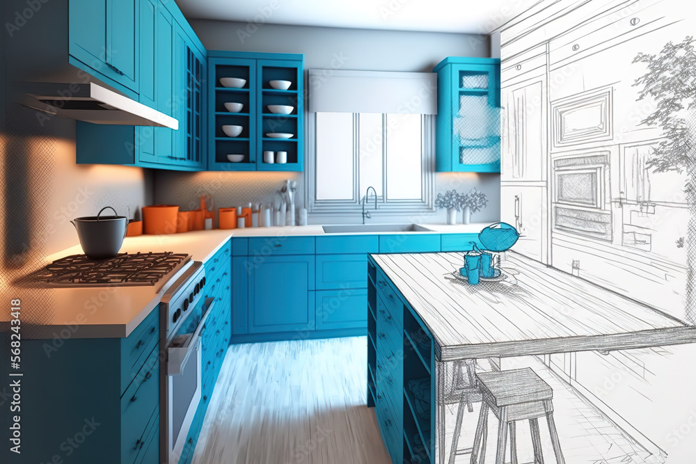 While the area becomes genuine and reveals a modern kitchen, paint ...