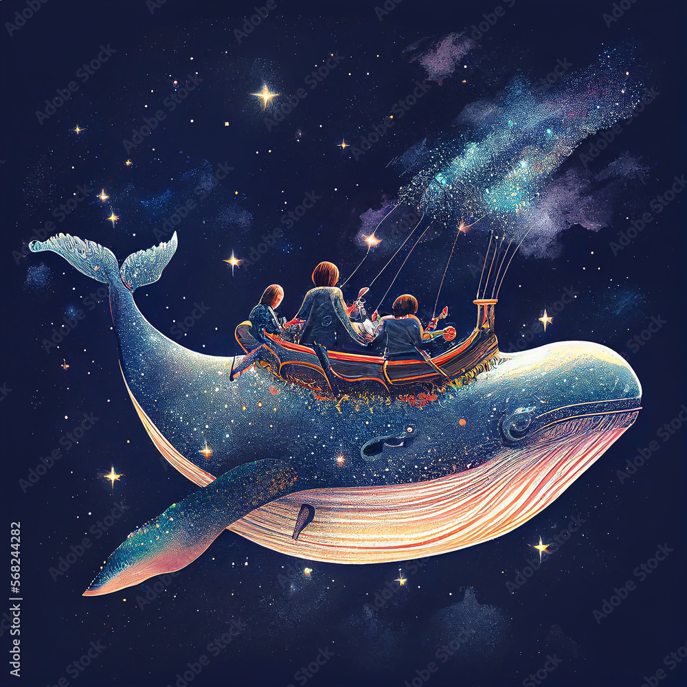 Person Riding A Whale