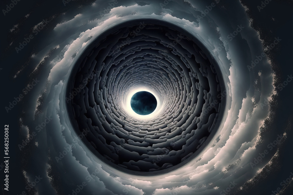 Space travel theory, funnel shaped tunnel that could link different ...