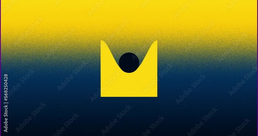 Color gradient animation. Morphing geometry shapes motion design ...