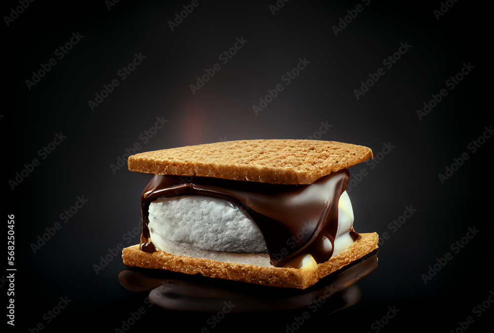 Photo & Art Print portrait of a smore, isolated, generative ai, Kitten ...