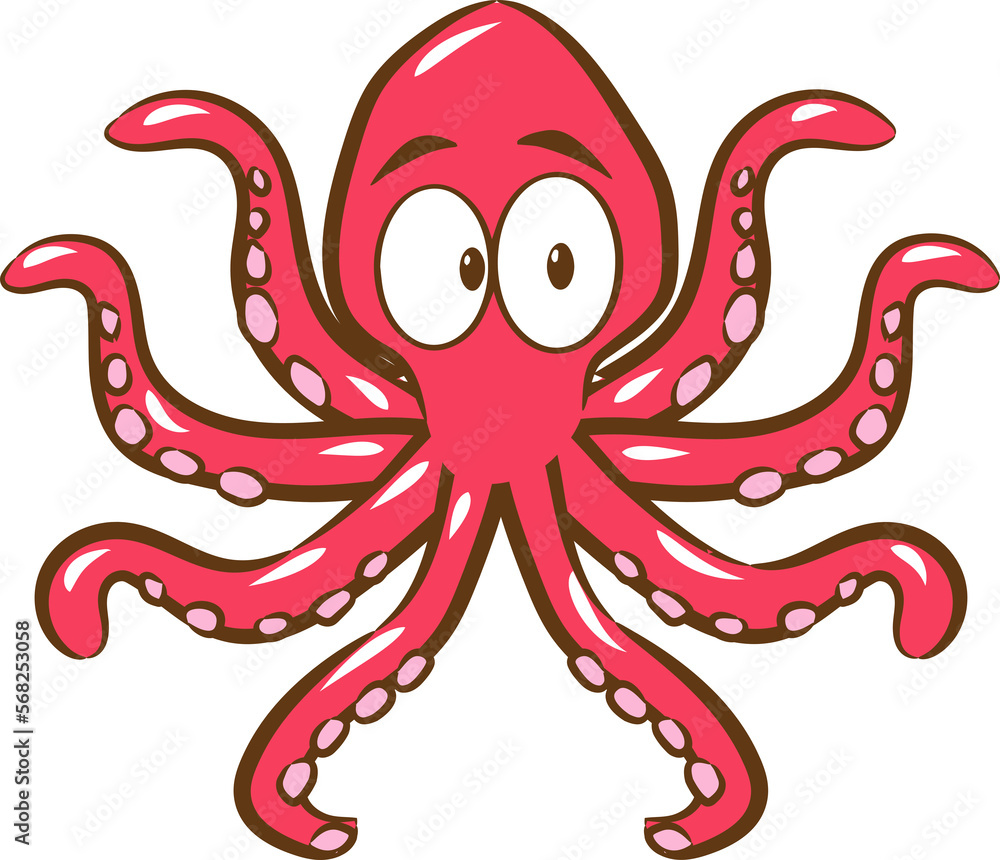 octopus png graphic clipart design Stock Illustration | Adobe Stock