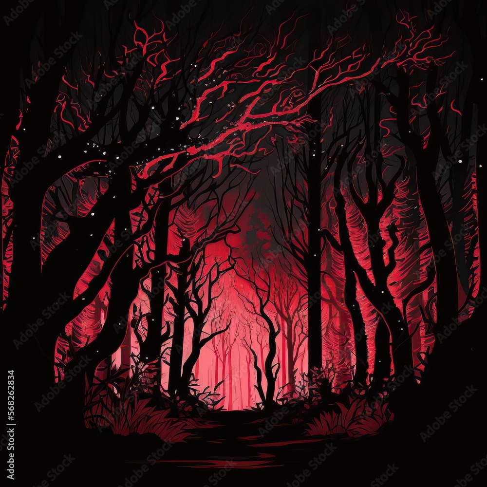 Dark Evil Forest