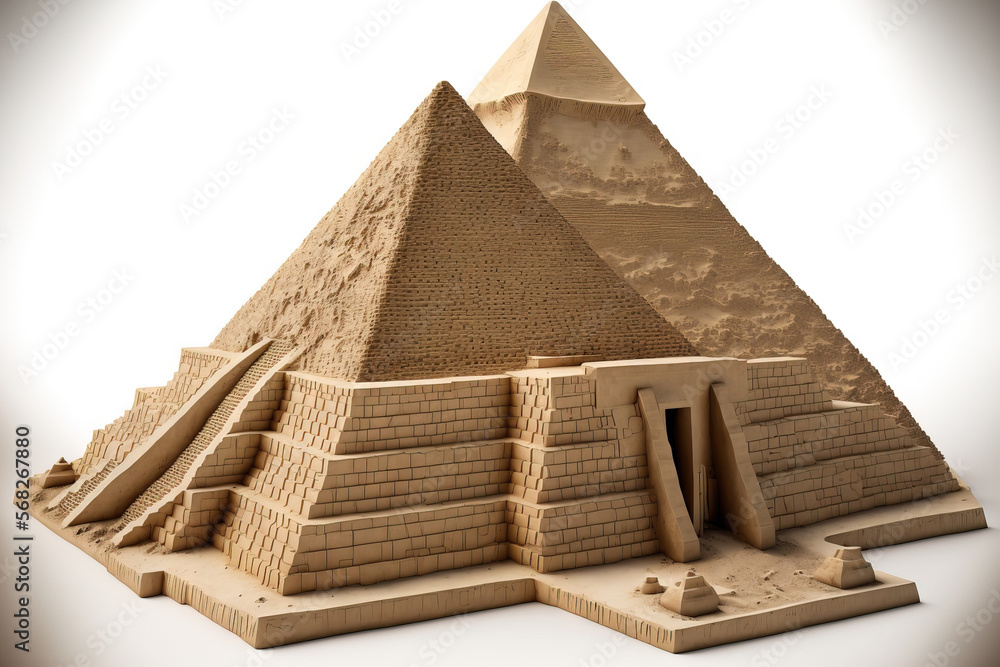 The Giza Necropolis, or a portion of the Giza pyramid complex, is seen ...