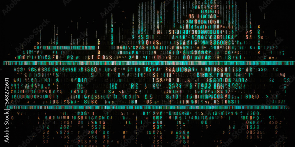 lines of code on a computer screen, binary code, abstract background, banner - illustration ...
