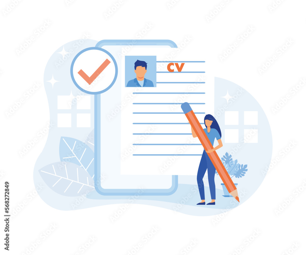 Hiring illustration. Hr managers flying on air balloon, searching job ... Hiring illustration. Hr managers flying on air balloon, searching job ...