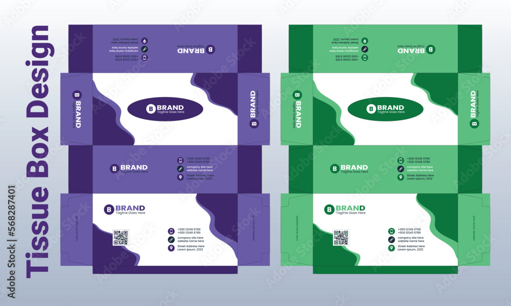 Tissue Box Design Stock Vector | Adobe Stock