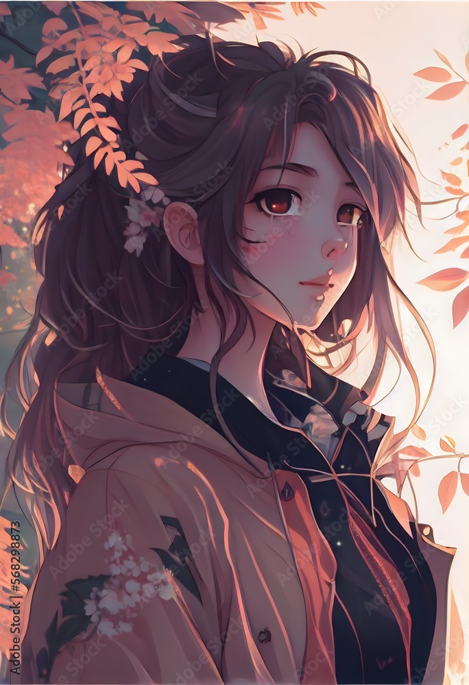 Discover the most stunning Anime Girl design, featuring a Japanese ...
