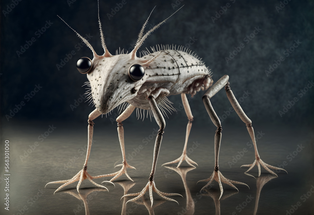 Hybrid Spider Axolotl dog animal Generative Ai Stock Illustration ...