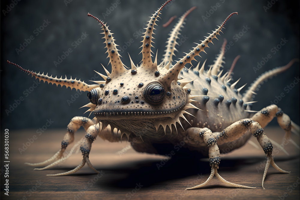 Hybrid Spider Axolotl dog animal Generative Ai ilustração do Stock ...