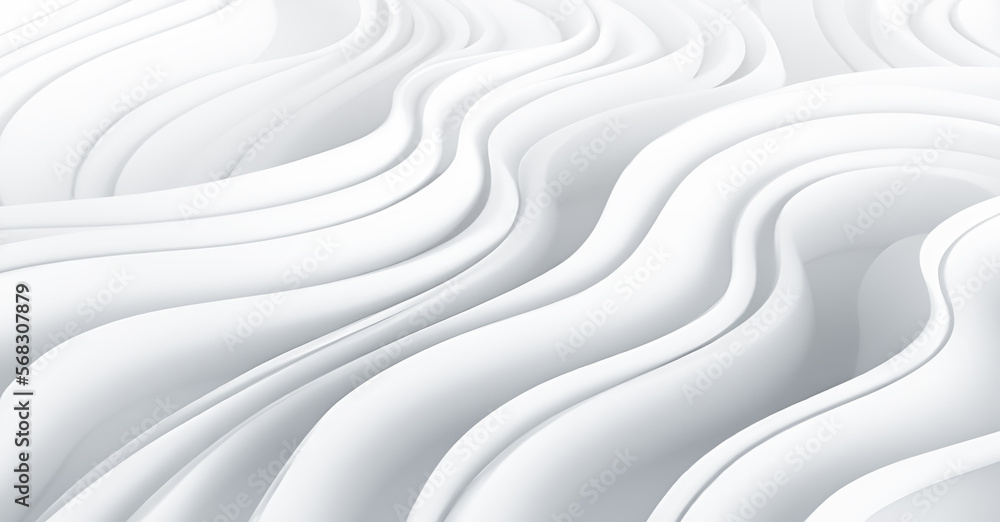 Abstract 3D White Background Stock Illustration | Adobe Stock