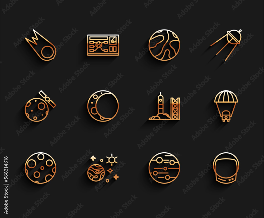 Comet Mars Planet Icon