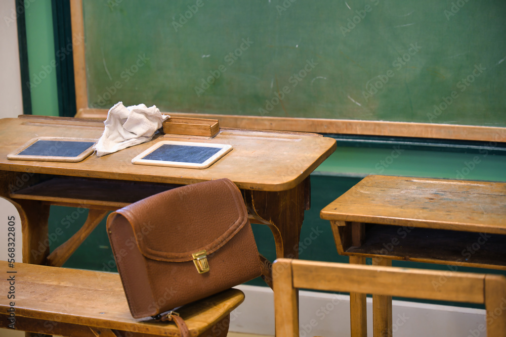 school table concept children educational elementary grunge inside ...