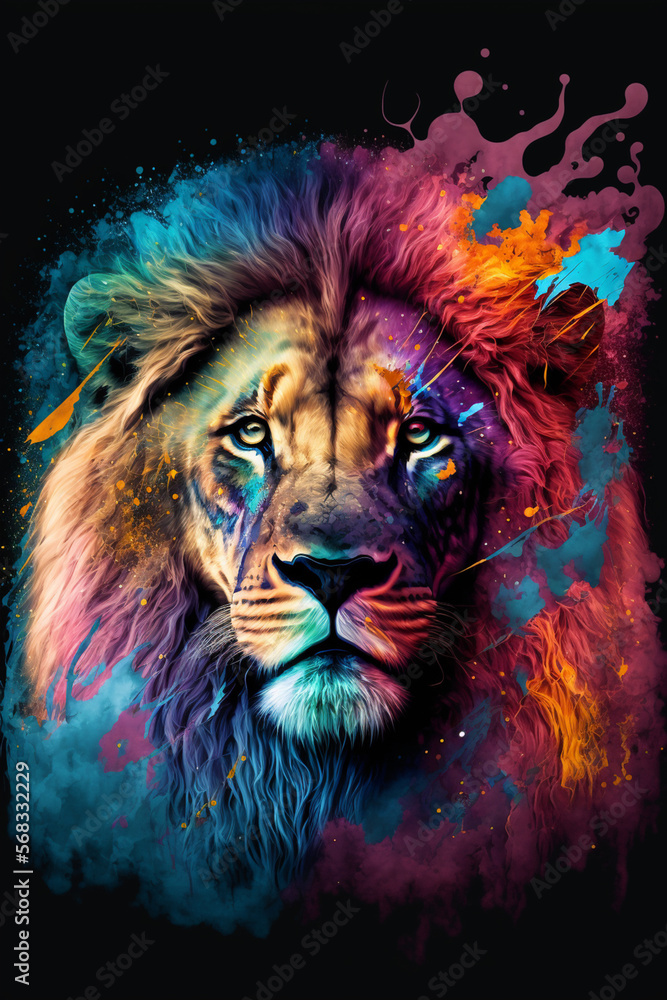 Colorful Wild Animal Paintings