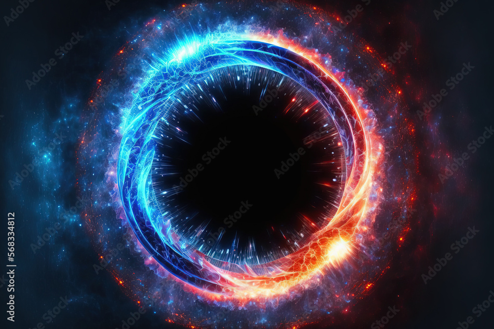 shimmering light effect. futuristic universe trail effect with flame ...