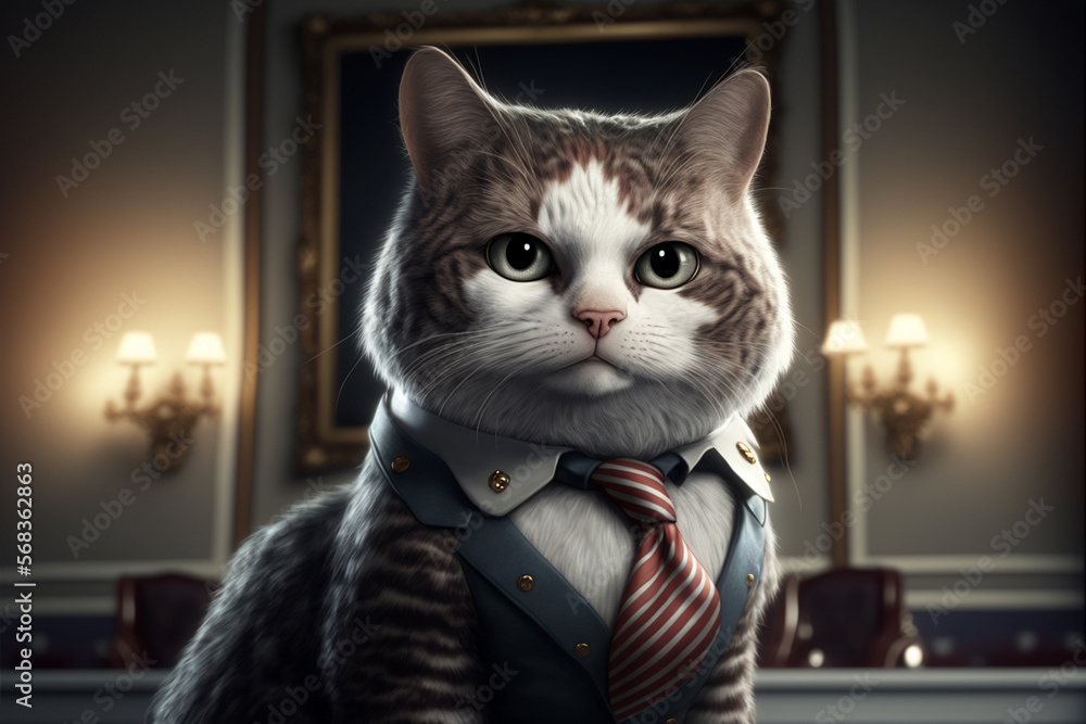 The cat is the American president, created by a neural network ...