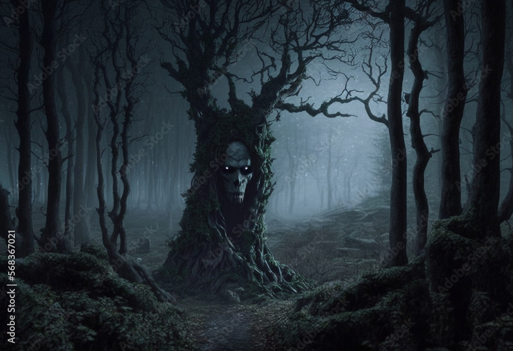 Ai-Generated Render of a Dark, Spooky, Eerie, Gloomy, Mysterious, and ...
