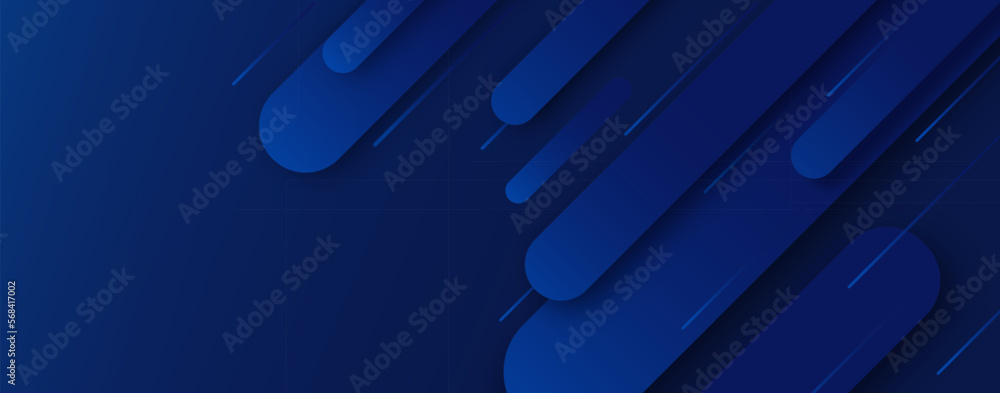 Abstract blue lines background, modern blue background banner design ...