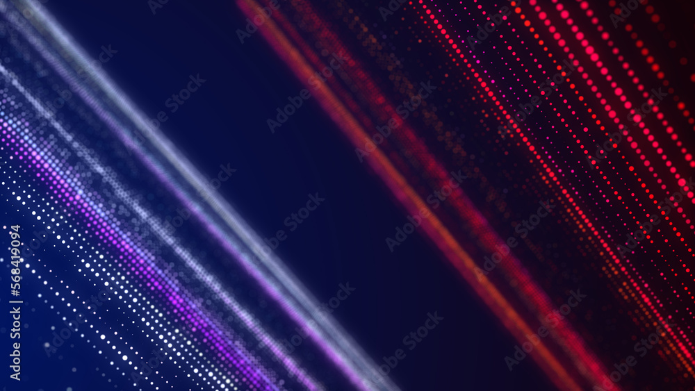 Abstract Vanishing Texture The Concept Of Data Movement By Binary Code Halftone With Noise