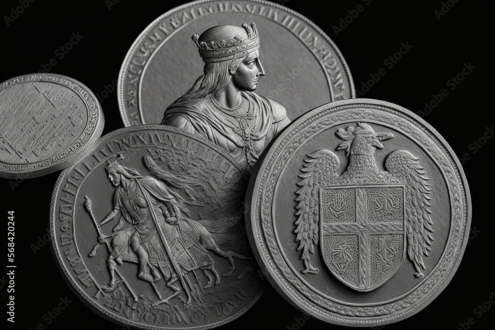 ancient silver coins. Treasure from the period of the Troubles in ...