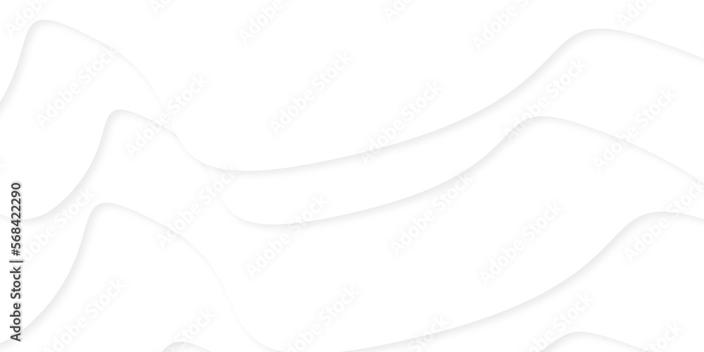 Abstract wavy white background . white paper waves abstract banner ...