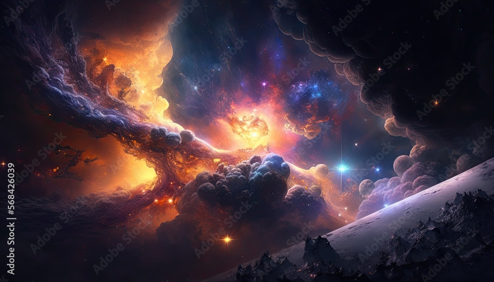 Stunning realistic wallpaper of a Deep space, starry, astrophotography ...
