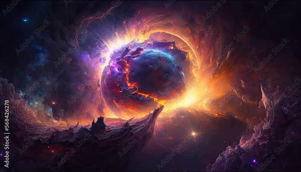 Stunning realistic wallpaper of a Supernova. Deep space, starry ...