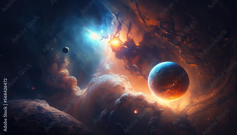 Stunning realistic wallpaper of a Deep space, starry, astrophotography ...