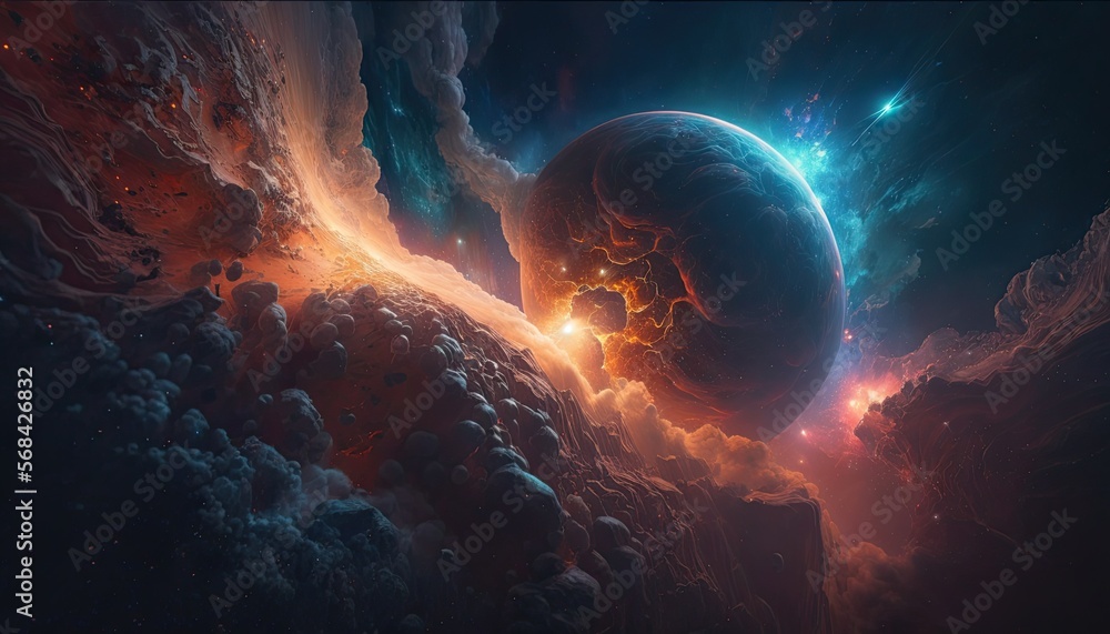 Stunning realistic wallpaper of a Deep space, starry, astrophotography ...