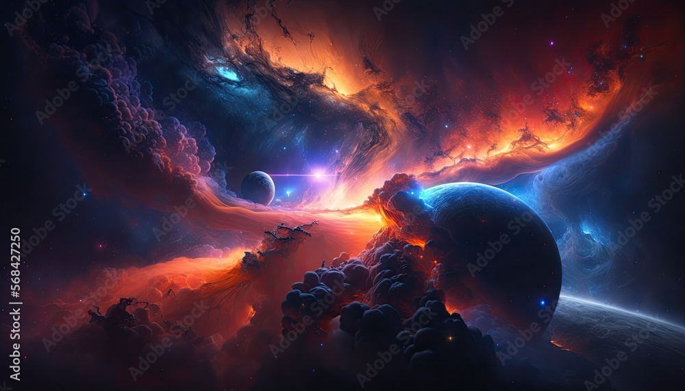 Stunning realistic wallpaper of a Deep space, starry, astrophotography ...