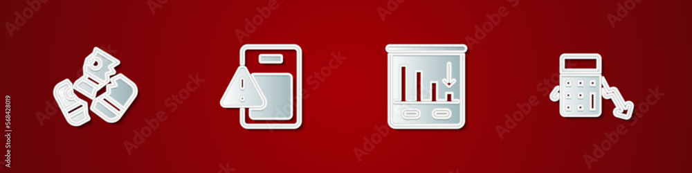 Set Credit card, Global economic crisis, Pie chart infographic and ...