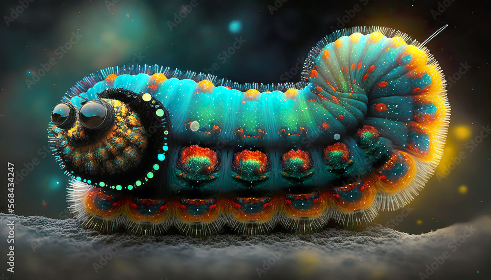 Living beings in space and the cosmos. Alien world imagined concept ...