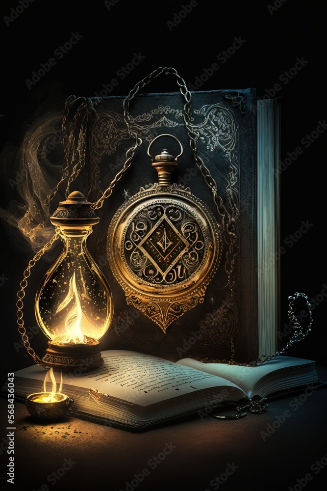 Magical Occult Objects, Mystery, AI Generated Stock Illustration ...