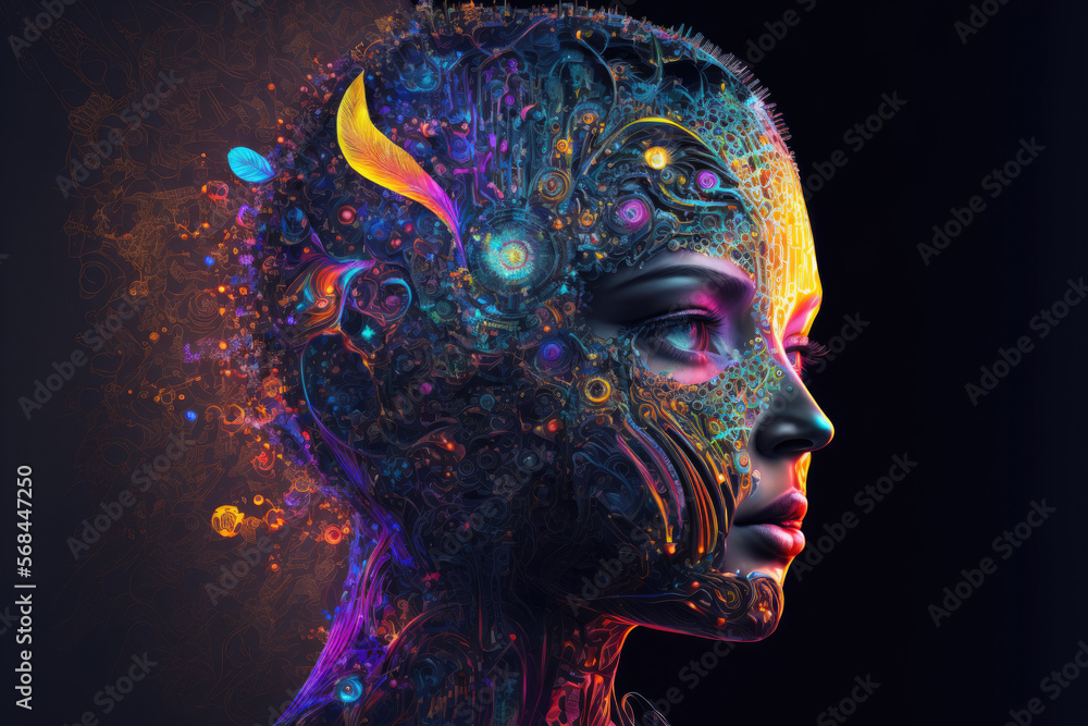 cyborg, robot, artificial intelligence, AI, droid, android, brain, half ...