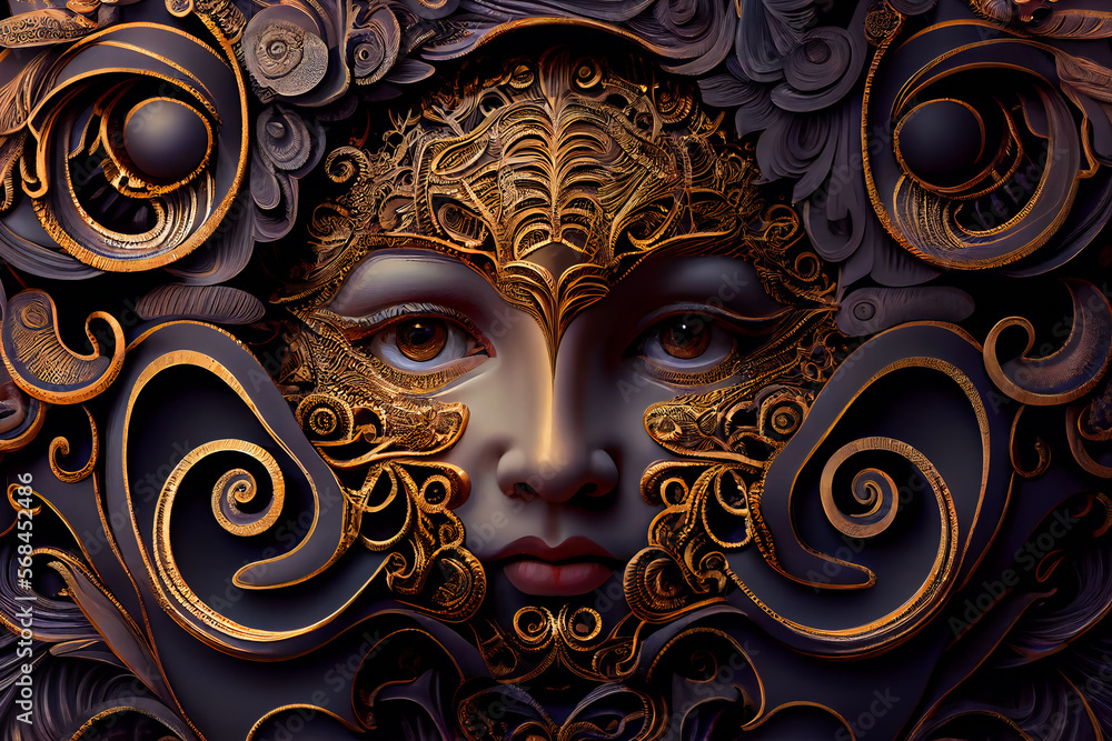 A Surreal Wall of Human Face Morphed in a Weird Way. Human Faces ...