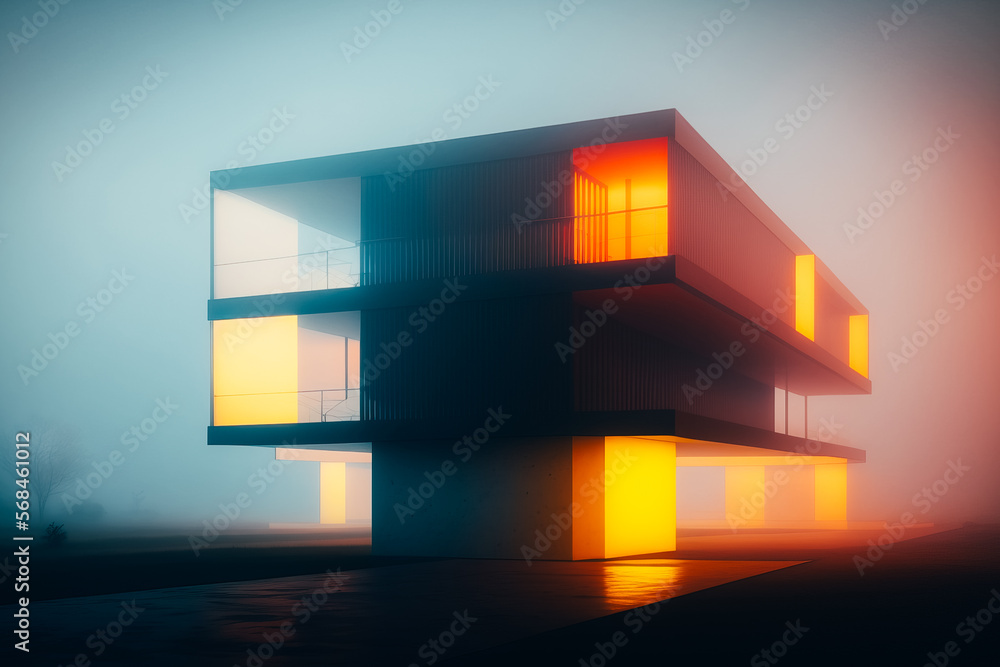 the metamorphosis of colour ranked as volumes in a minimalistic bauhaus ...