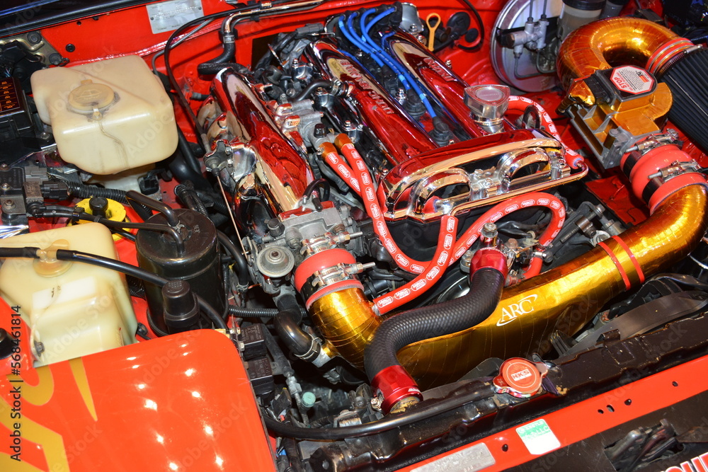 Mazda miata mx 5 engine at All out car show in Paranaque, Philippines ...
