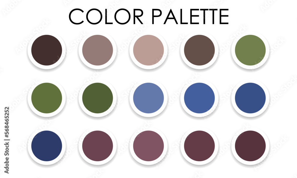 Universal color palette. Color swatches. Vector illustration Stock ...