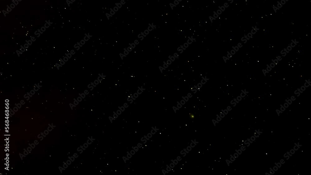 Vidéo Stock On February 1-2, 2023 the rare green comet C/2022 E3 (ZTF ...