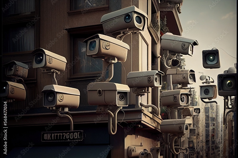 Generative AI illustration of building absolutely covered with ...