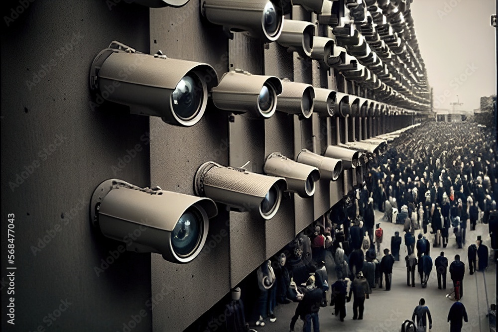 Generative AI illustration of building absolutely covered with ...