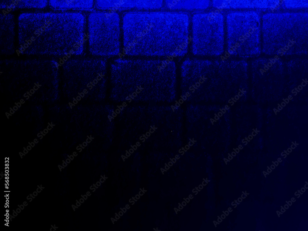 Dark blue vector grunge background of paving slabs covered with snow ...