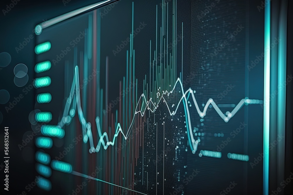 Purple Analysis Digital Analytics Data Visualization Financial Schedule Monitor Screen In