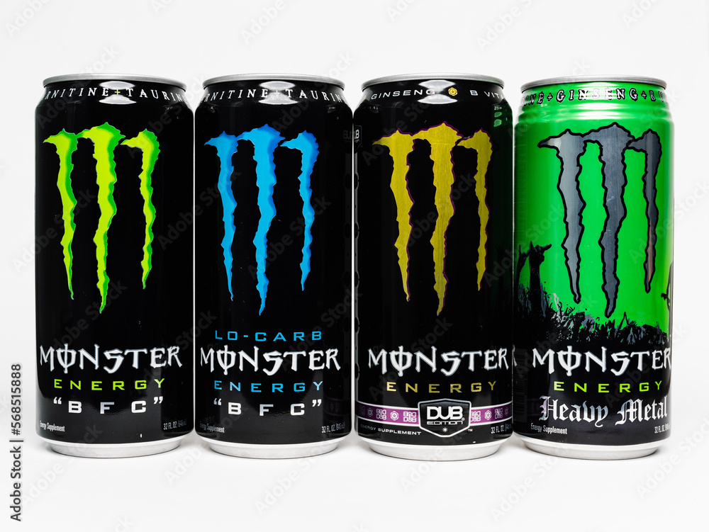 DRESDEN, GERMANY - 26. January 2023: Monster Energy "BFC" 32oz beverage ...