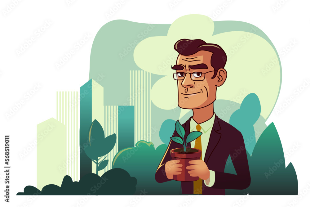 ESG investment - Environmental Social Governance illustration ...