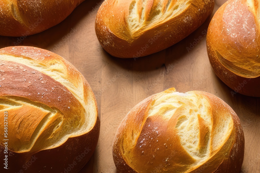 High-Resolution Image of Fresh Bakery Bread Showcasing its Aromatic and ...
