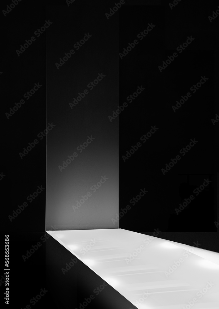 Minimal fashion corridor tunnel background show catwalk minimal ...